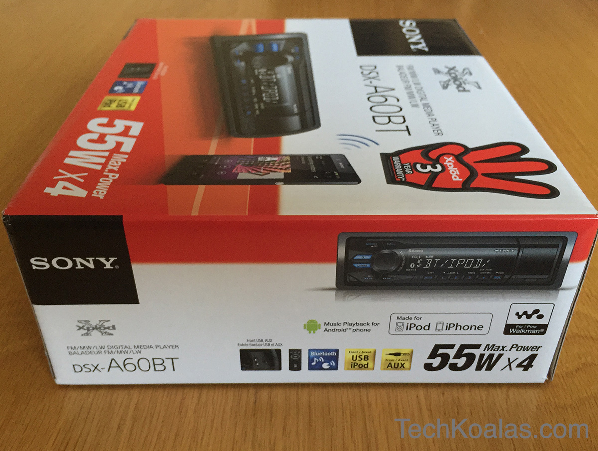 Unboxing the Sony in-car digital media player DSX-A60BT - TechKoala.com